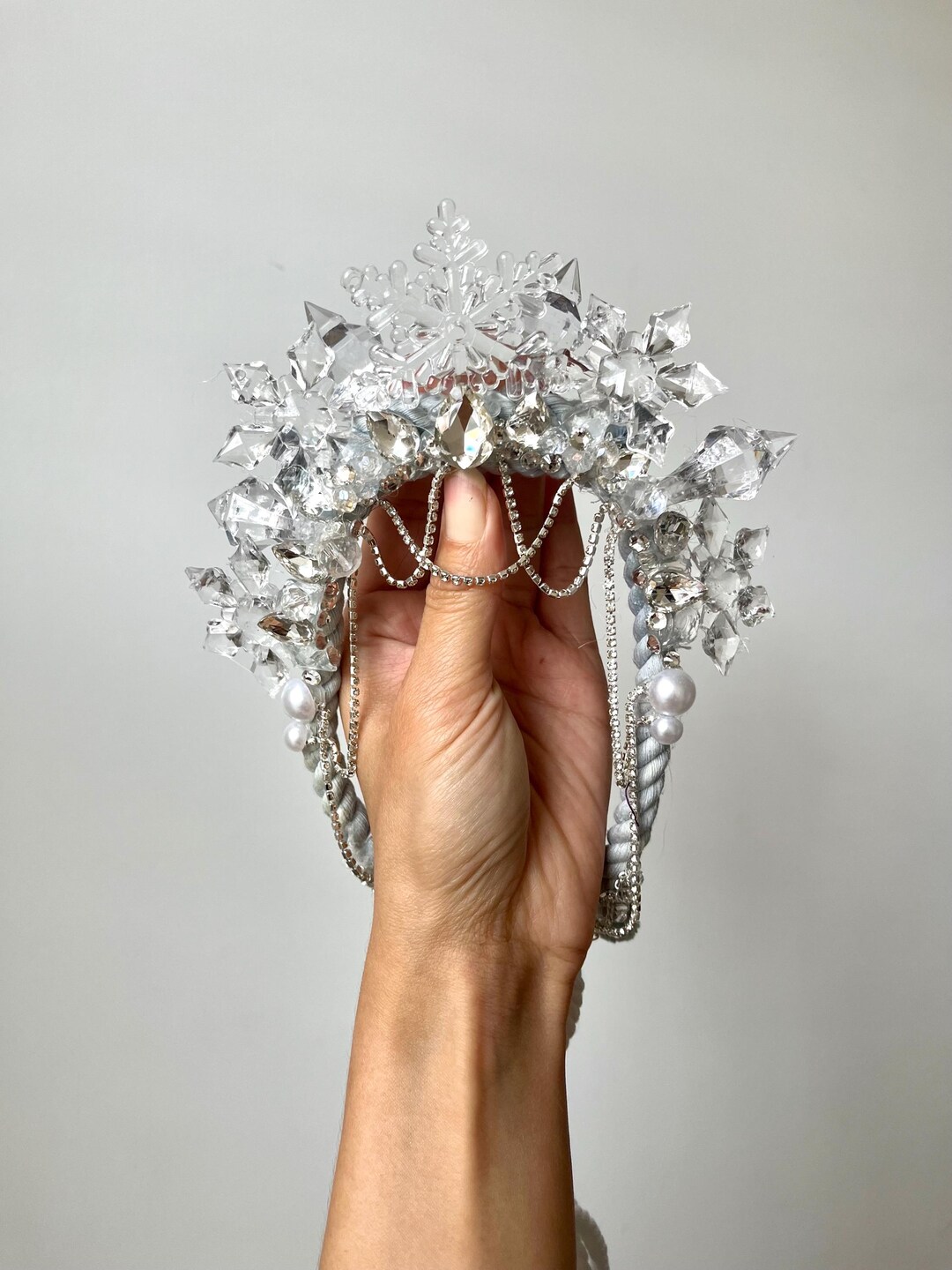 Child Ice Snowflake Crown (classic Ice Queen) - Etsy