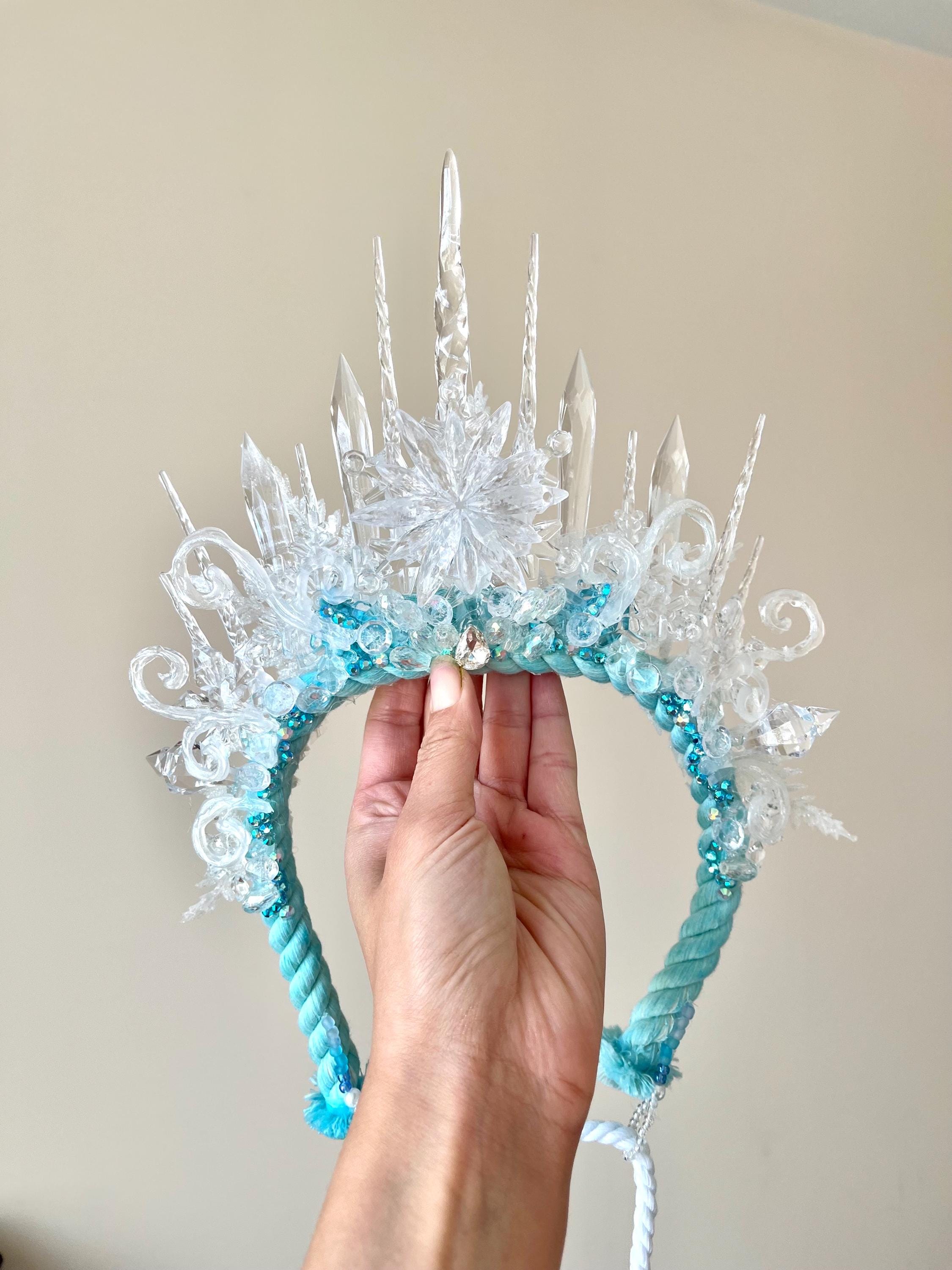 Readymade Adult Ice Snow Queen Crown (frozen Fractals) - Etsy