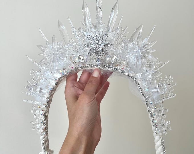 Readymade Adult Ice Snow Queen Crown (treasured Snowflake) - Etsy