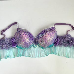 Custom Full Shell/scale Sequin Bra - Etsy
