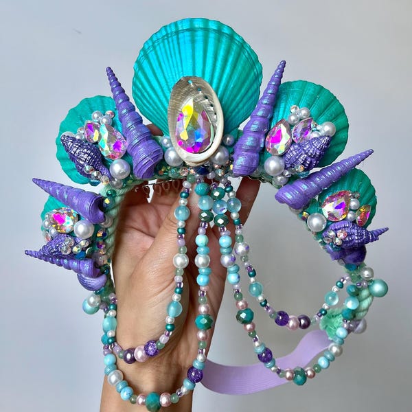 Waterproof Mermaid Crown - Etsy