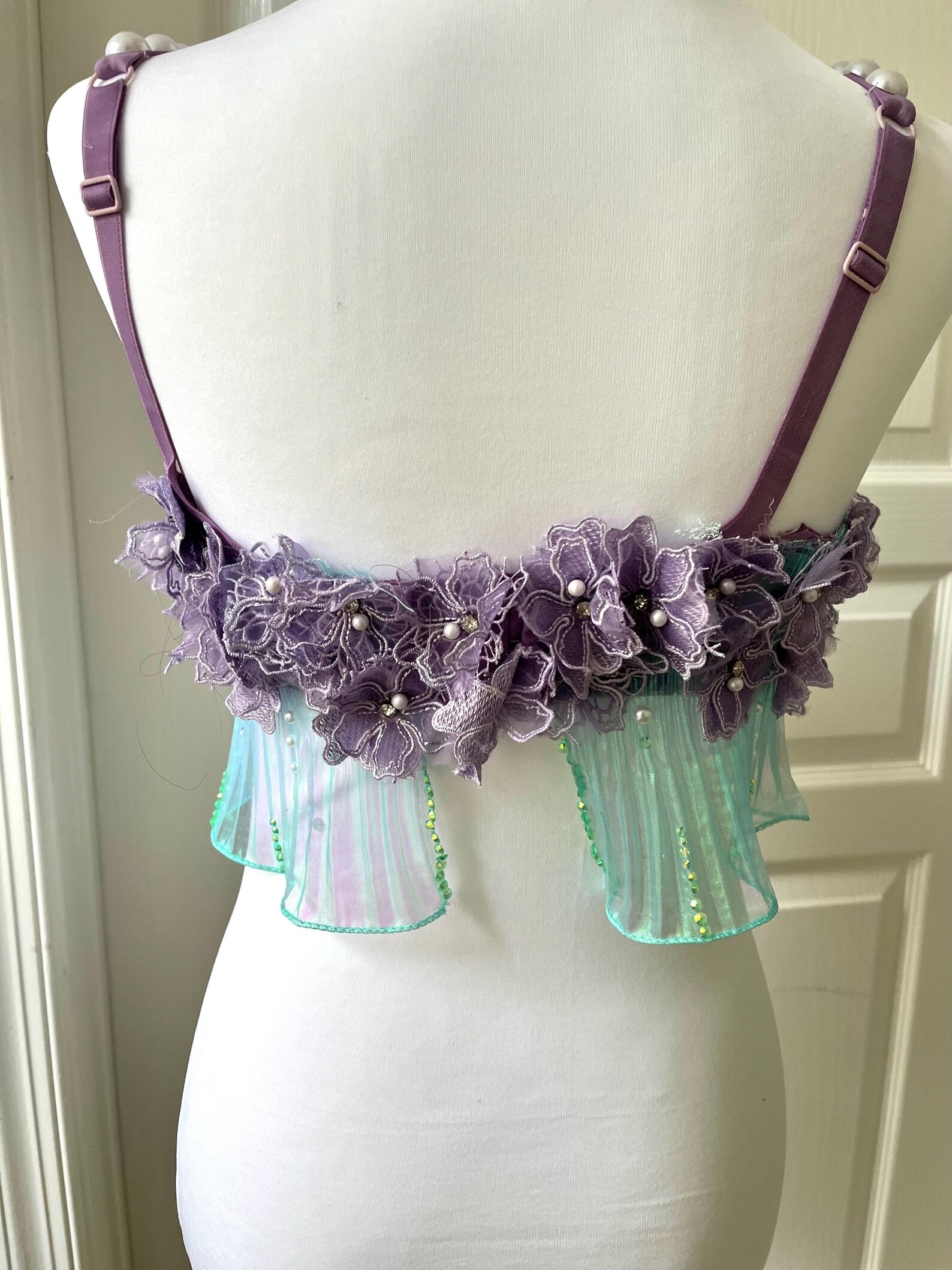 Custom Full Shell/scale Sequin Bra - Etsy