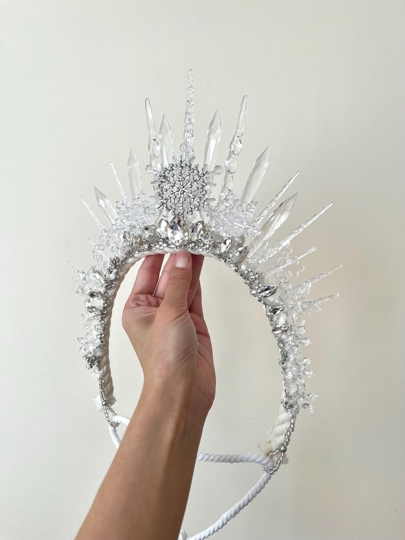 Readymade Adult Ice Snow Queen Crown (icy Queen) - Etsy
