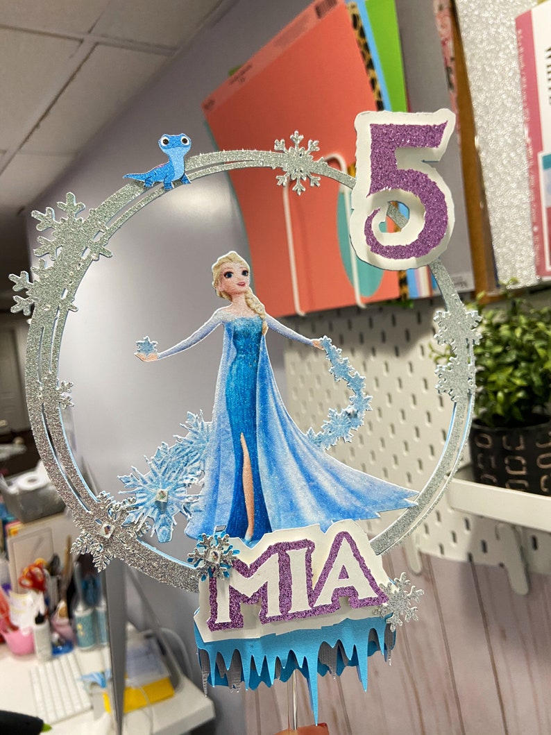 Frozen 2 Inspired Cake Topper Elsa Birthday cake top | Etsy