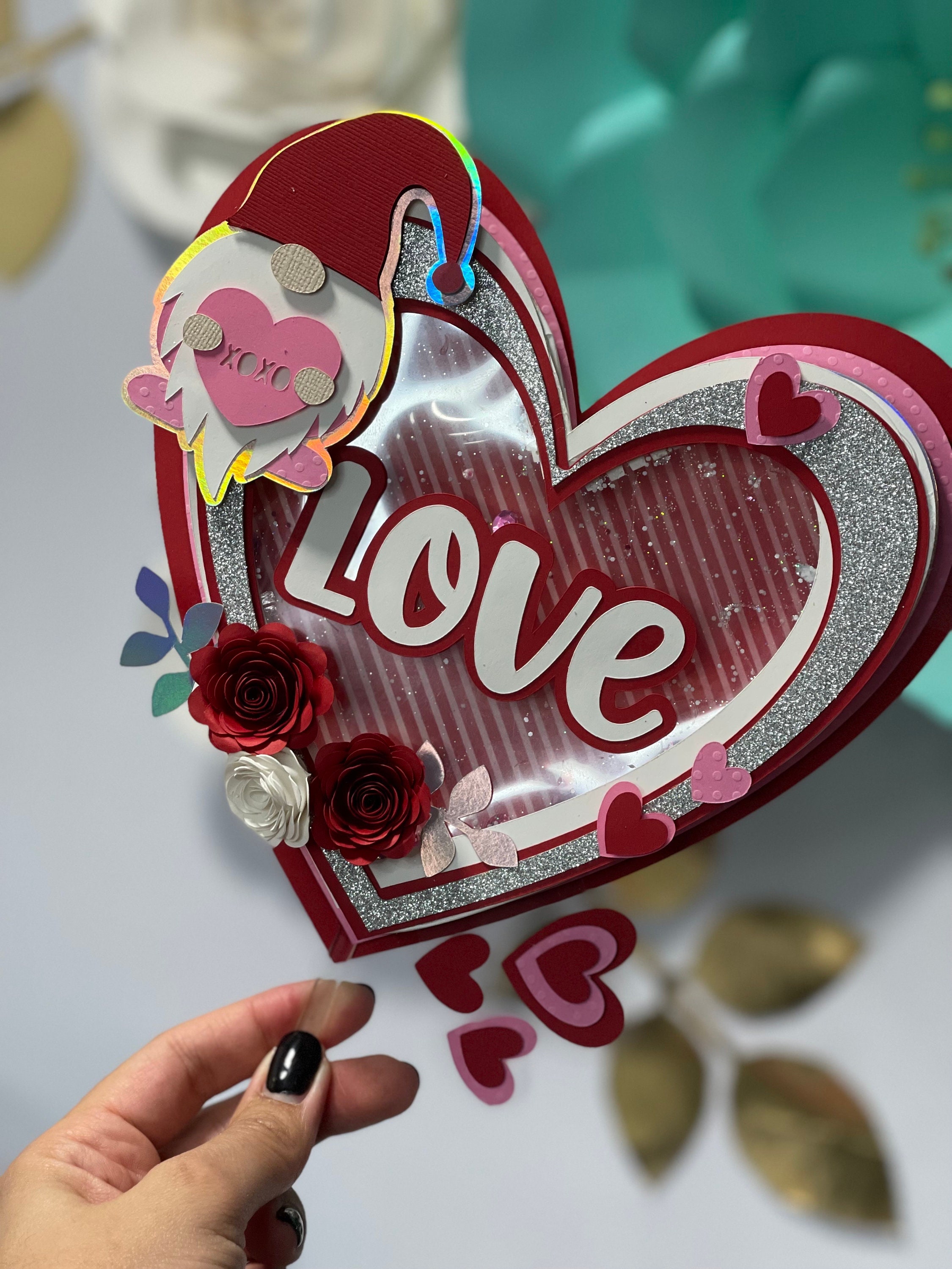 Valentine Heart Shape Cake Topper Love Cake Topper - Etsy