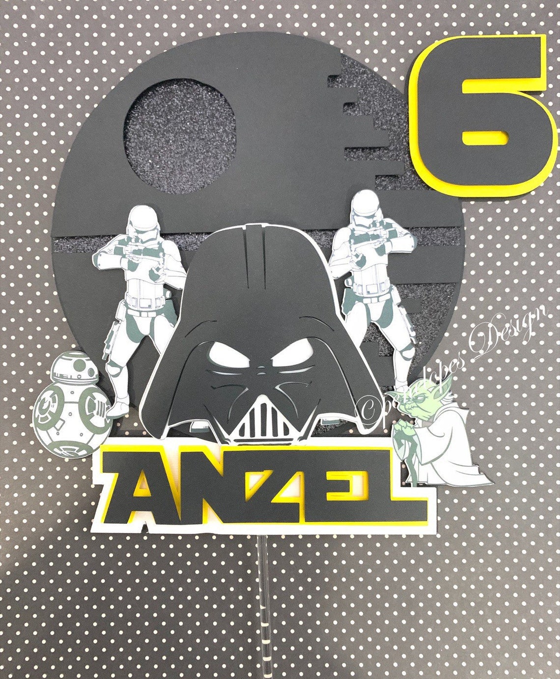 Starwars Inspired Cake Topper - Etsy