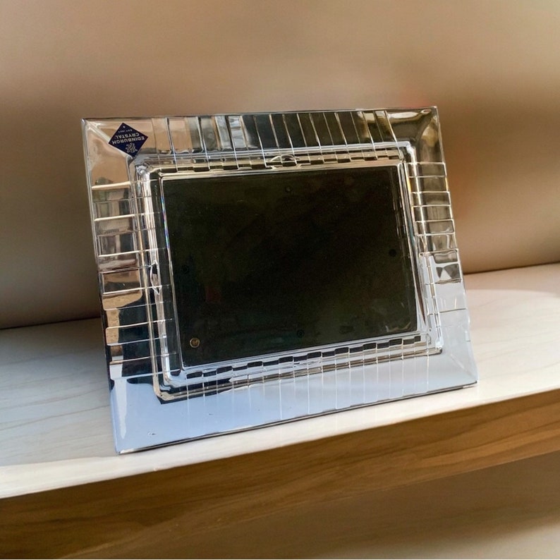 Vintage Edinburgh Crystal Large Crystal Photograph Frame Picture 5x7 ...