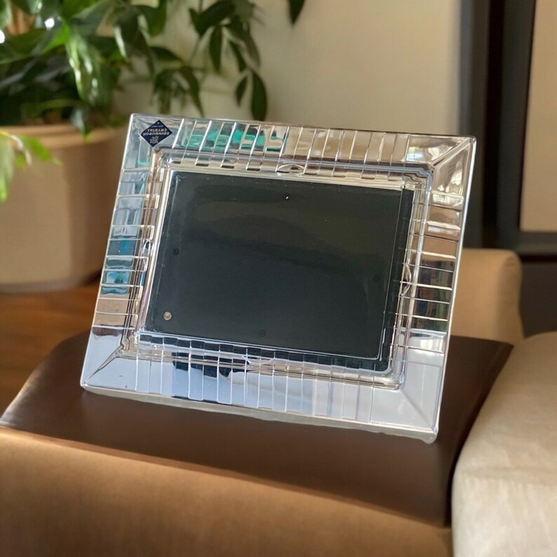 Vintage Edinburgh Crystal Large Crystal Photograph Frame Picture 5x7 ...