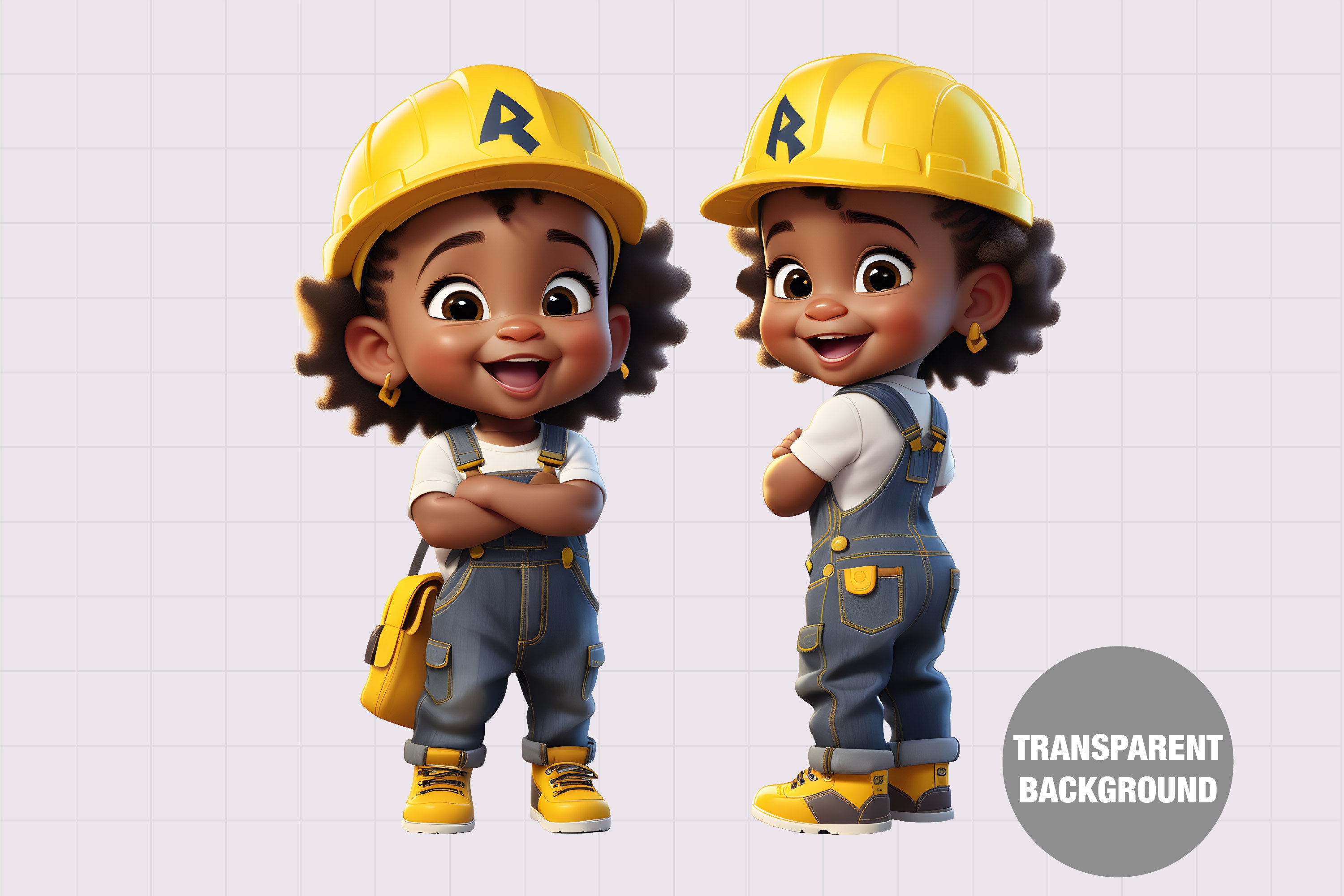 Construction Girl Clipart, Girl Construction Worker, Girl Birthday ...