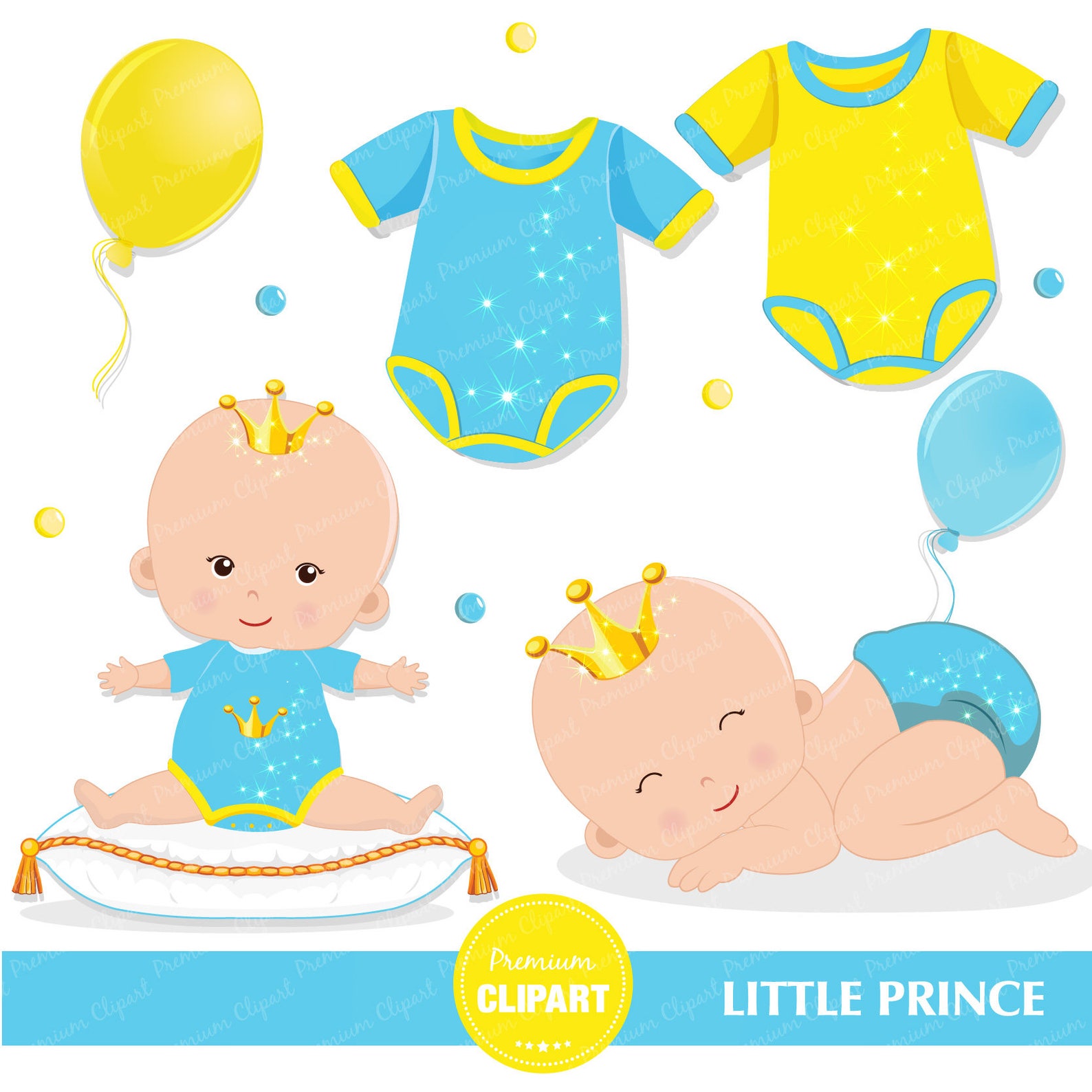 Royal Baby shower clipart baby prince clipart prince baby | Etsy