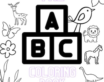Abc Coloring Alphabet - Etsy