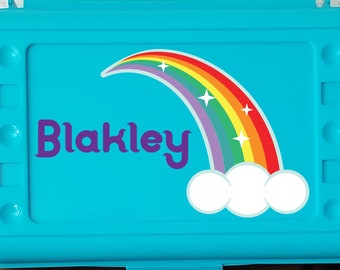 Rainbow Pencil Box - Etsy