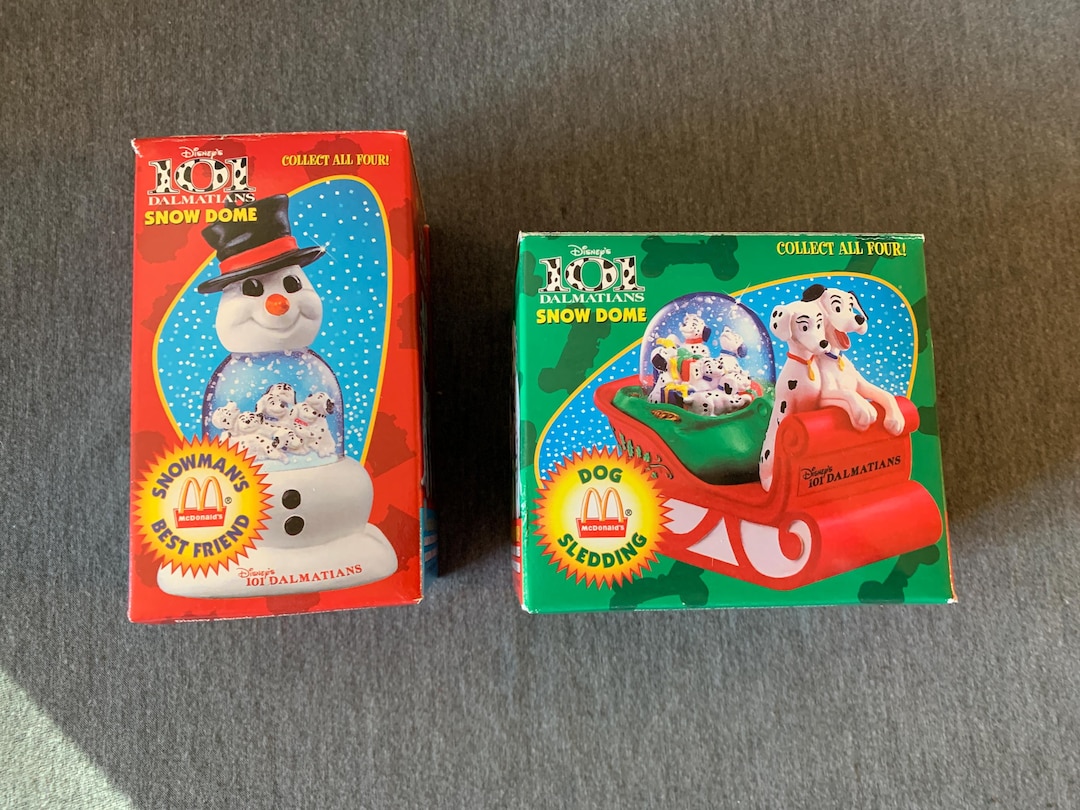2 Disney 101 Dalmatians Snow Domes 1996 Toys for Mcdonalds. - Etsy