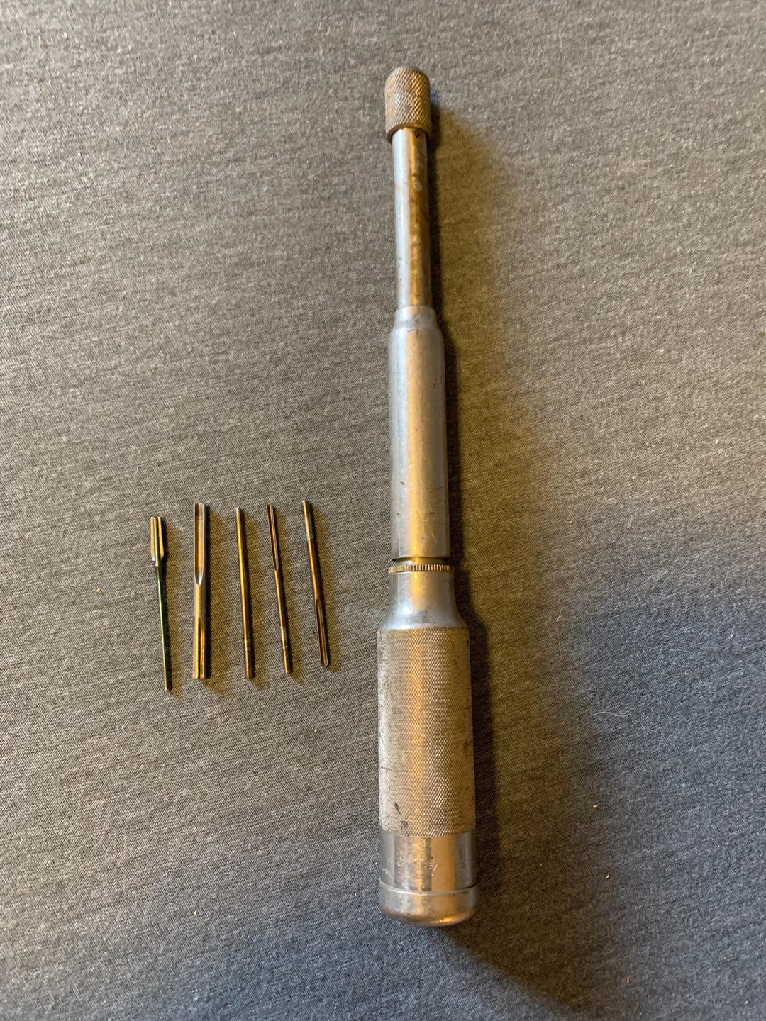 Vintage/antique Push Hand Drill W/5 Bits! - Etsy