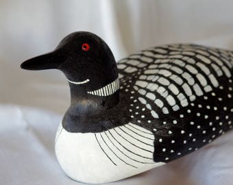 Wooden loon | Etsy