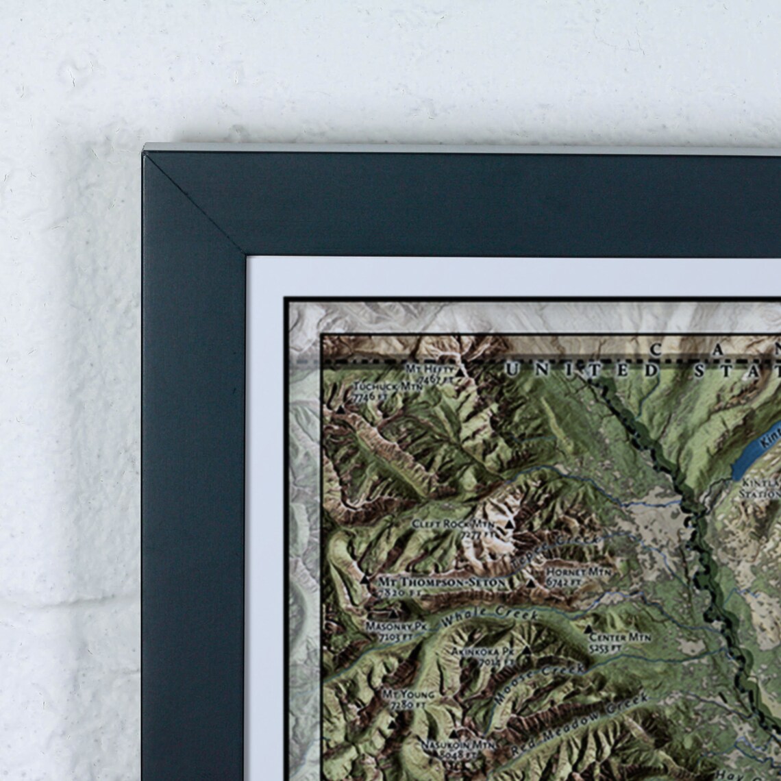 Glacier National Park 12x16 Inch Large-scale Map - Etsy