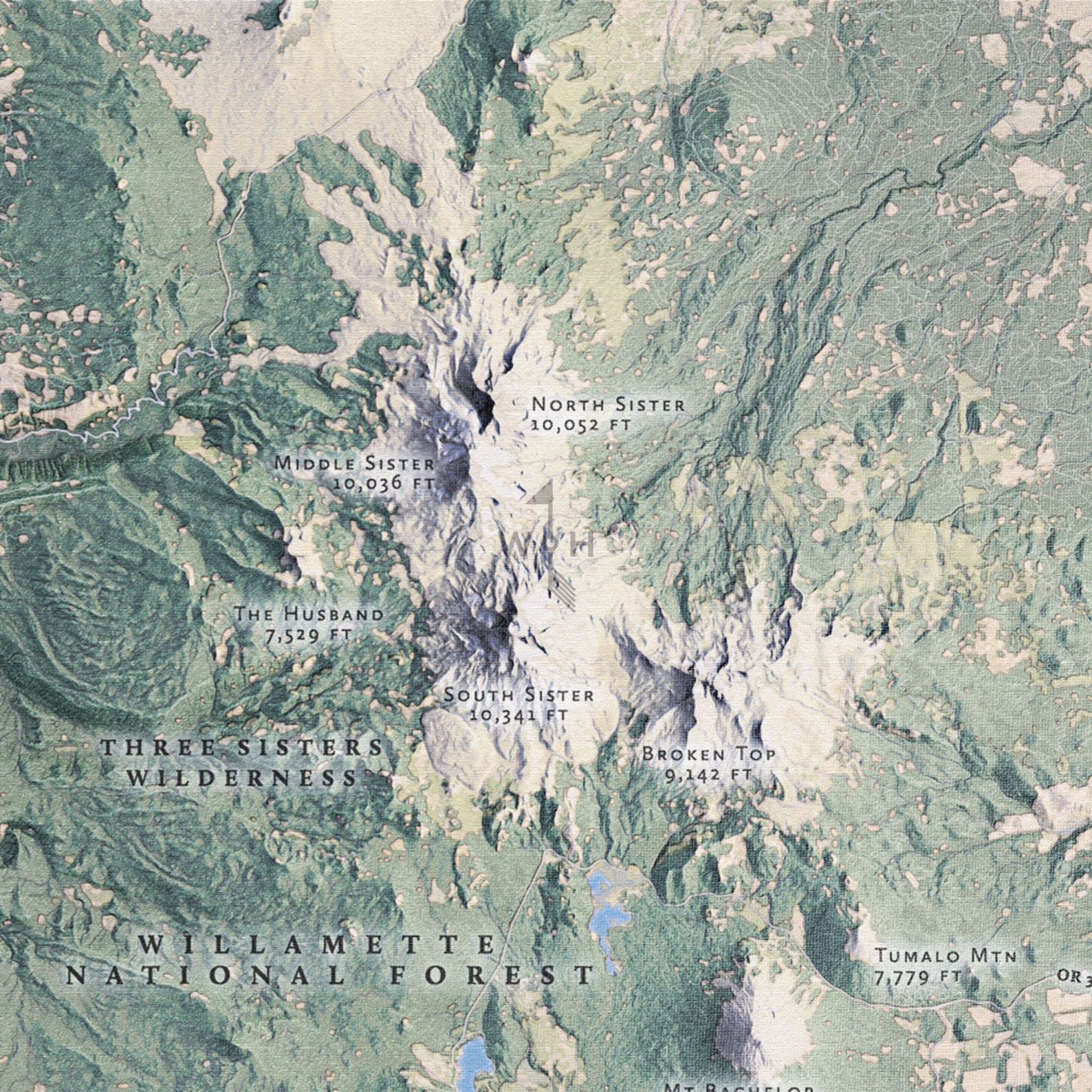 20x60 Inch Map of the Deschutes River Oregon by Whitehill | Etsy