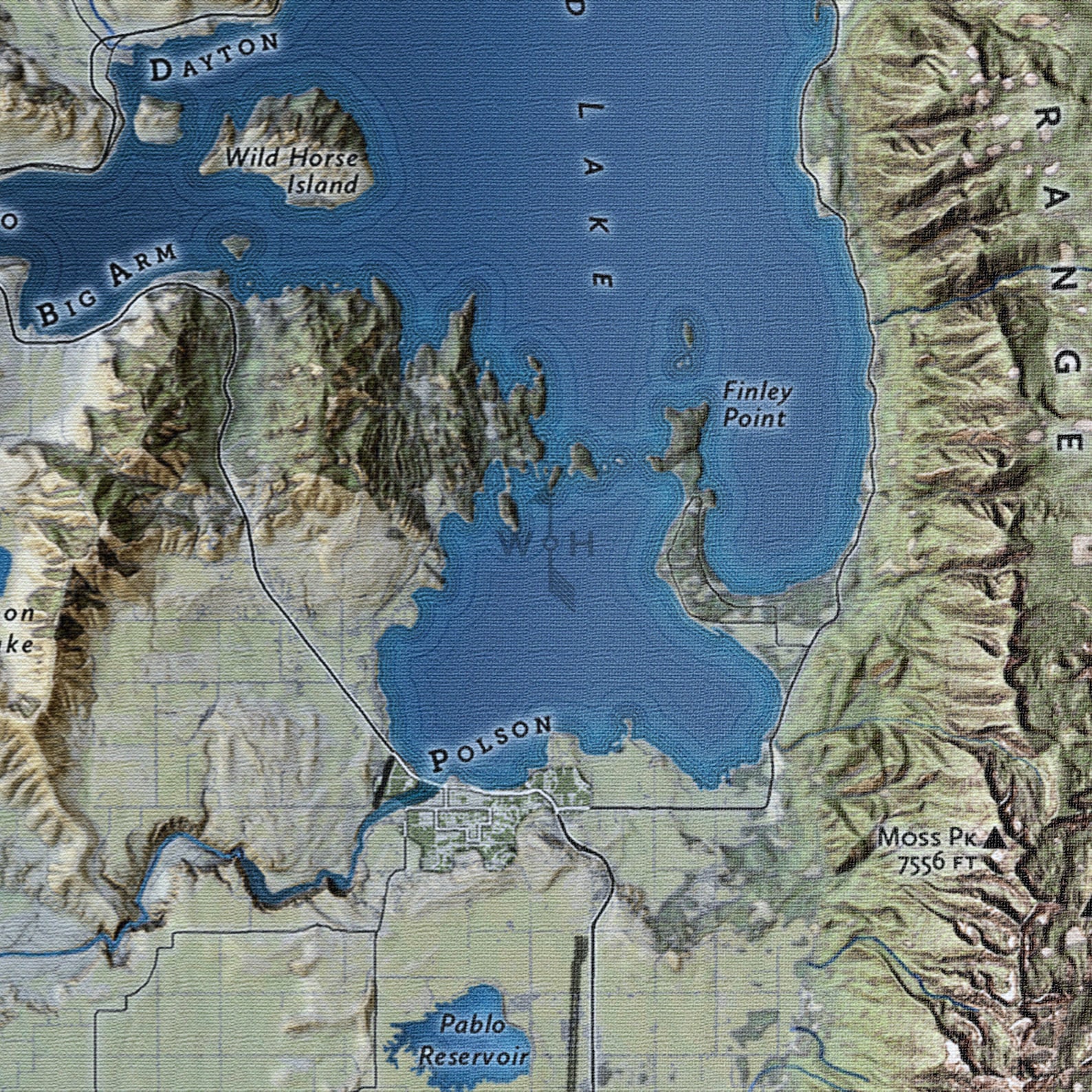 Flathead Valley 24x36 Inch Large-scale Map Crown of the | Etsy
