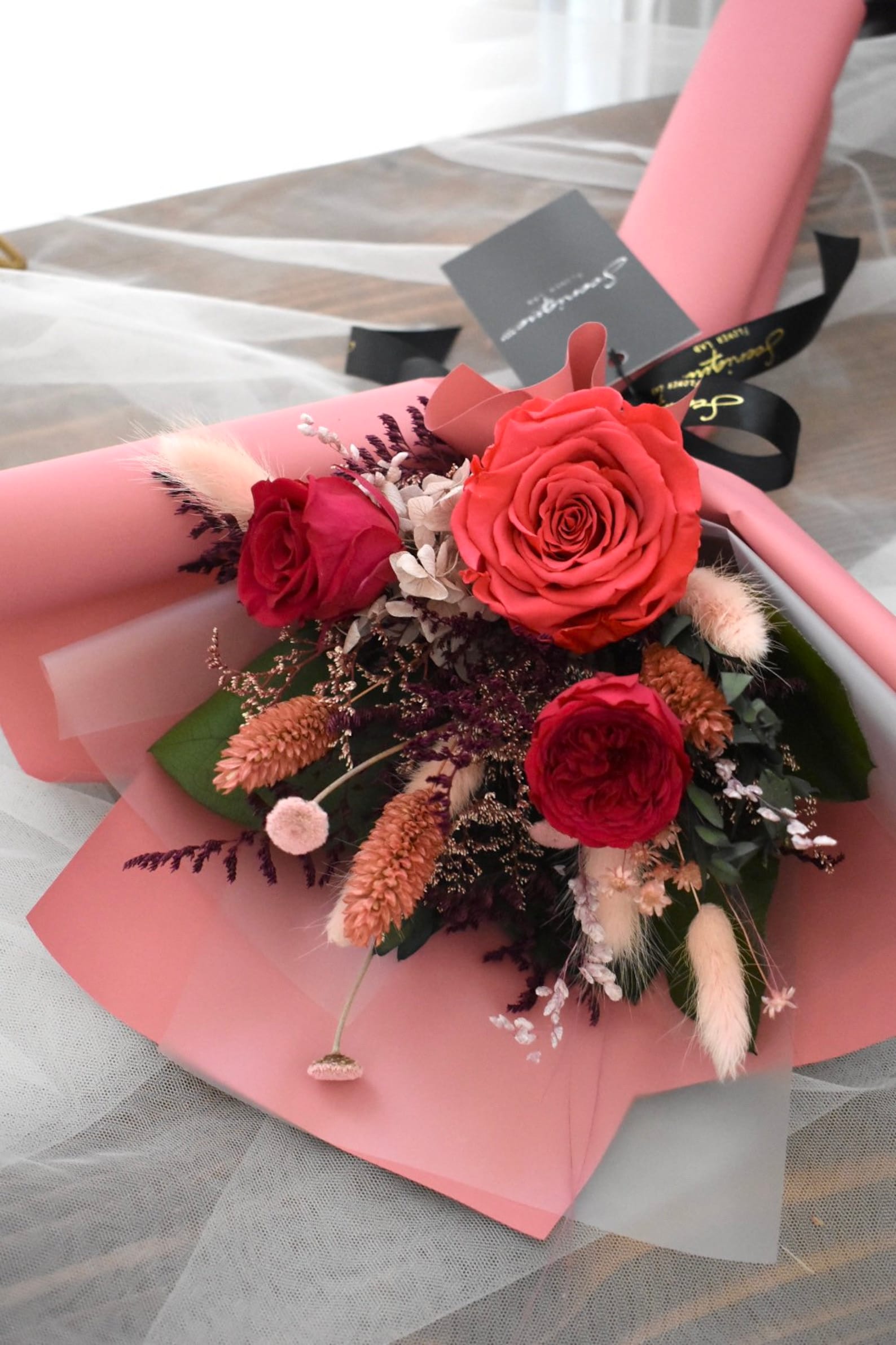 Preserved Flowers Bouquet 9 Colors Romantic Gift Flower - Etsy