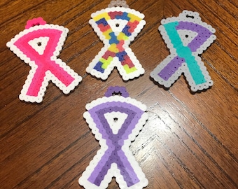 Cancer Ribbons Perler Beads - Etsy
