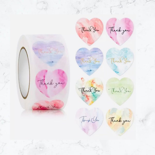 Thank You Stickers - Etsy