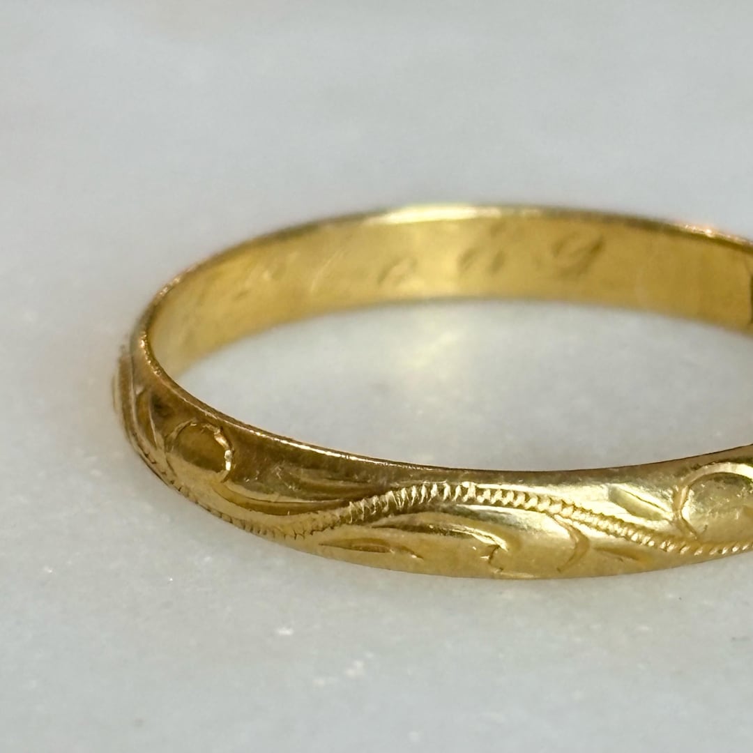 SIV | Victorian Scandinavian Victorian 23K Eternity Ring | 1889 | Size ...
