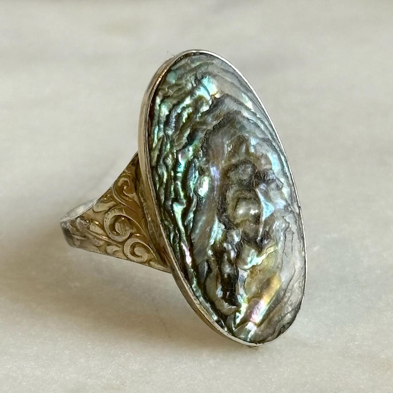 Victorian Ring Abalone - Etsy