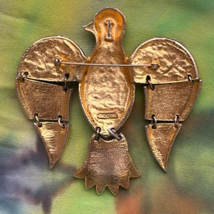 CADORO DOVE BROOCH| Vintage 1970s Gold-tone Brooch | Articulated Design ...
