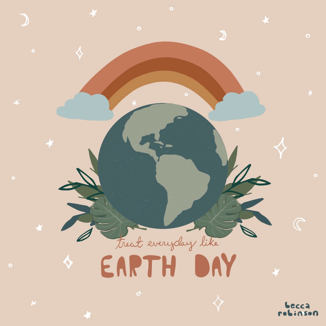 Earth Day Art Print | Etsy