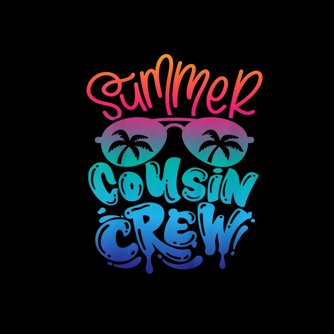 Kids Cousin Crew Family Summer Vacation Beach Cruise Digital PNG - Etsy