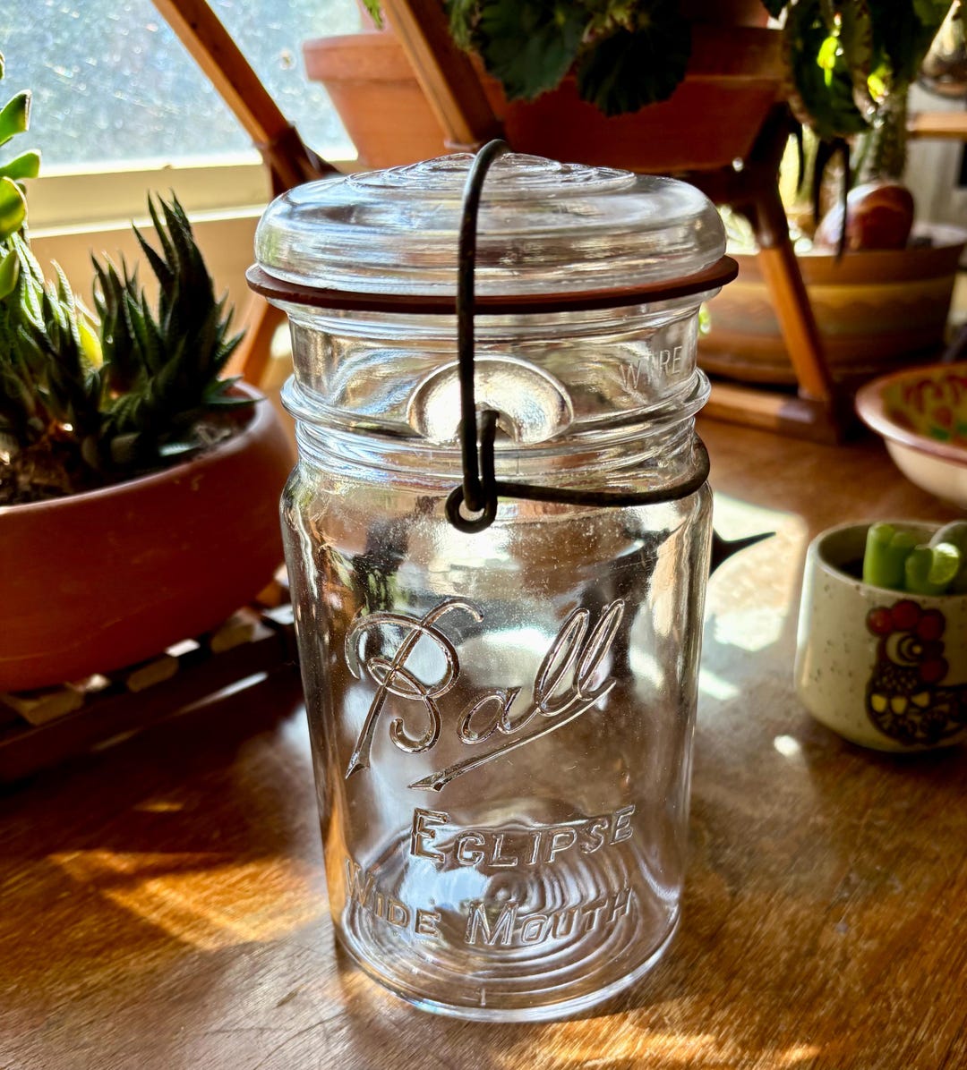 Vintage Ball Eclipse Wide Mouth Clear - Etsy