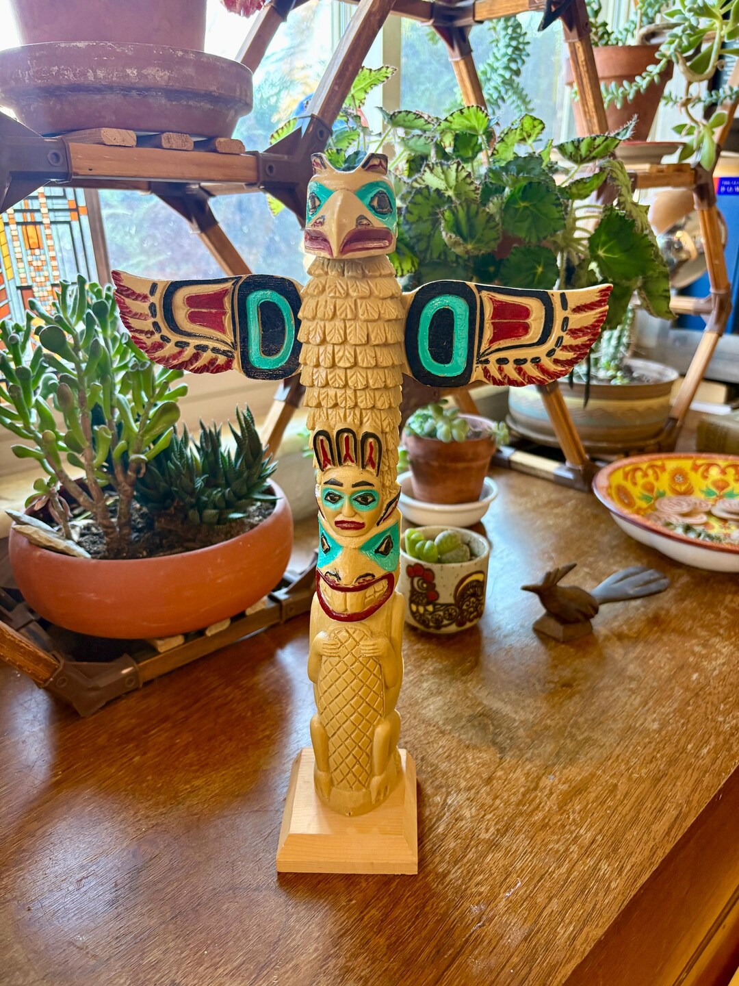 A Mini Totem by Tlingit Master Carver Doug Chilton - Etsy