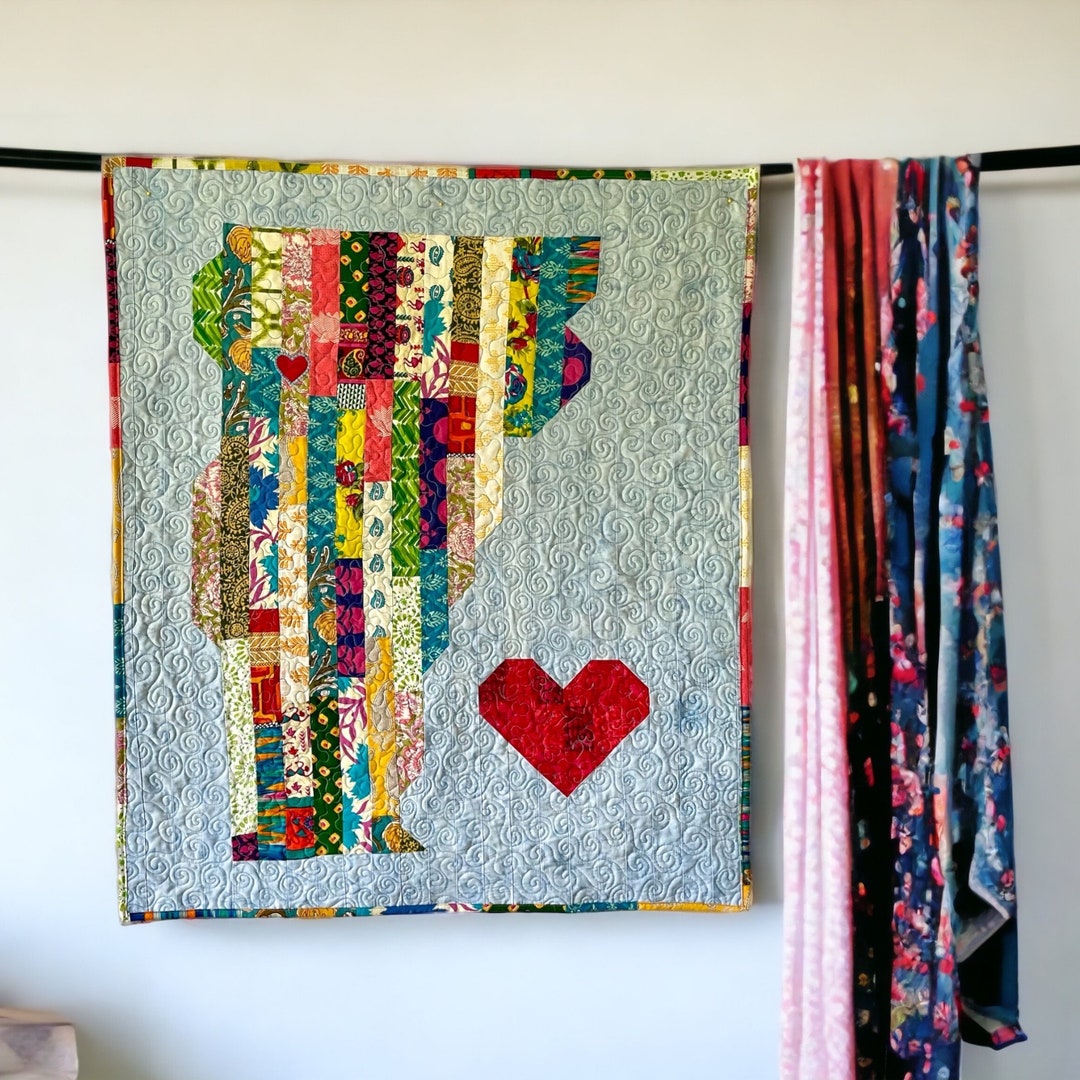 Vermont State Patchwork Quilt Handmade Customizable Baby or Lap Quilt ...