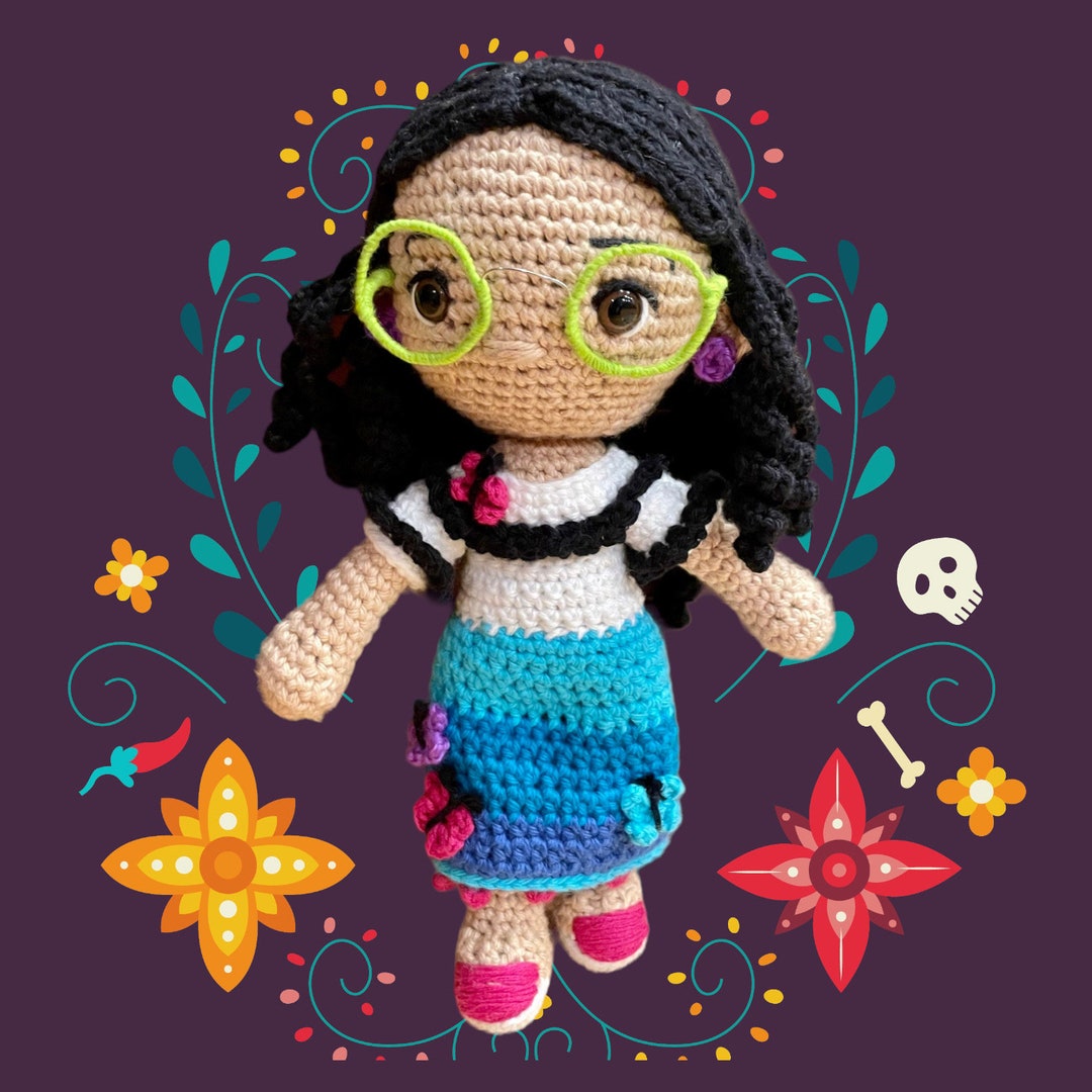Latina Doll Crochet Amigurumi Mexico - Made to Order - Etsy