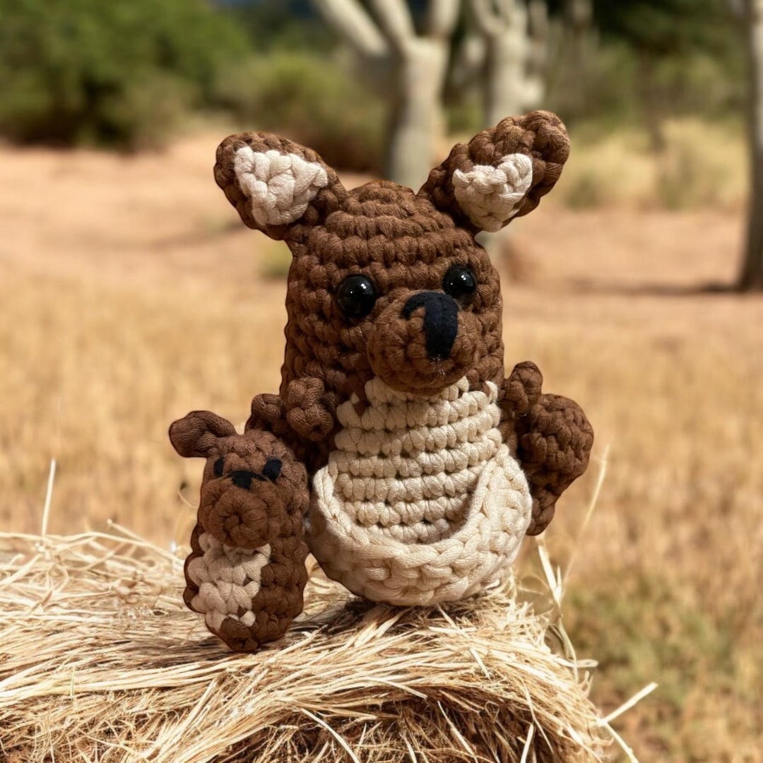 Mini Kangaroo Mom and Baby in Pouch Stuffie Plush Squishy - Etsy