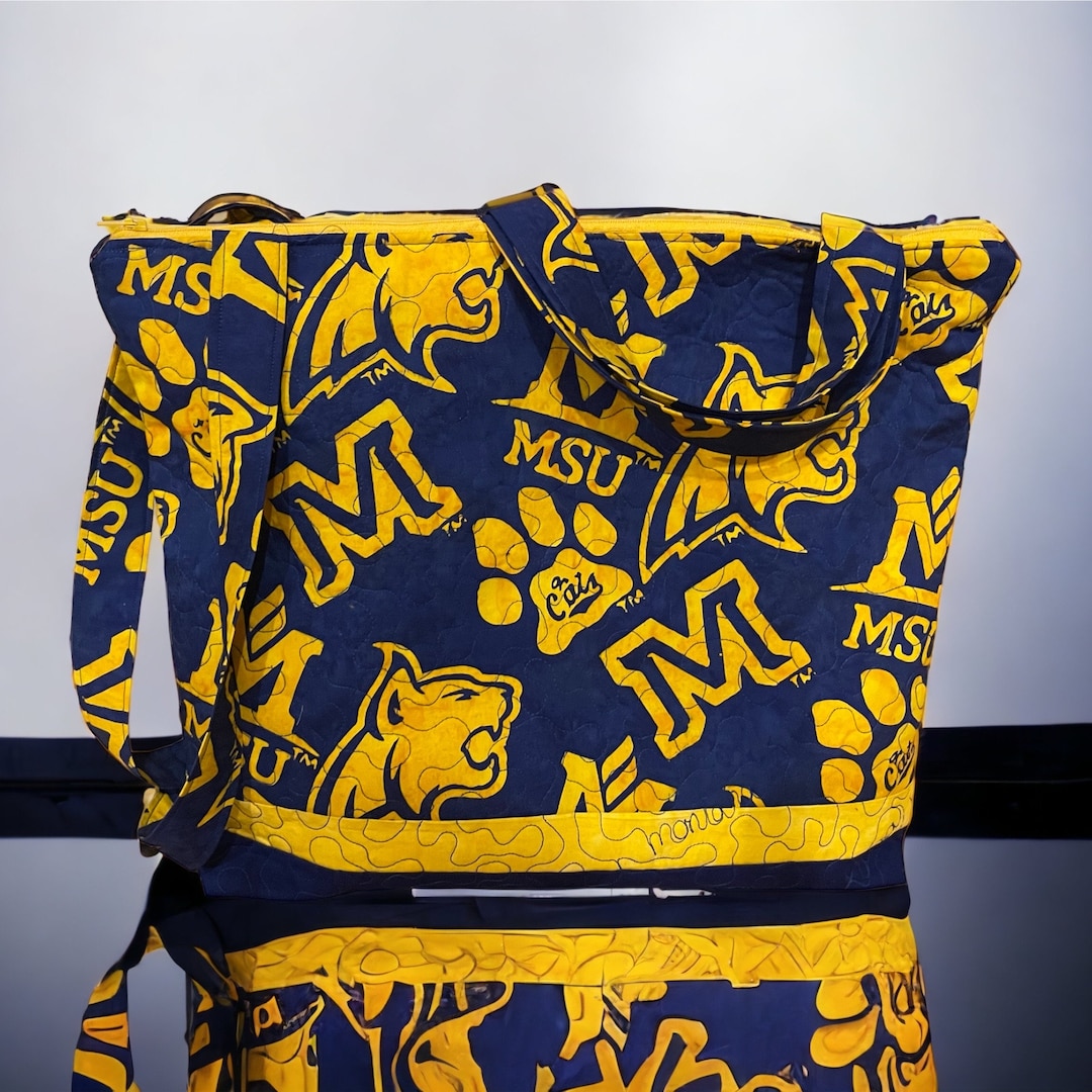 Montana State University MSU Bobcats Bag With Batik Fabric, Travel ...