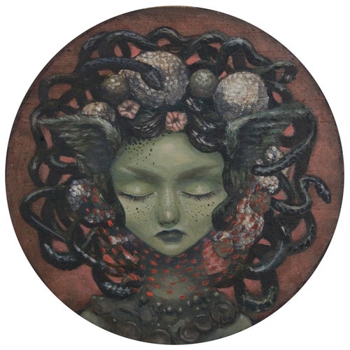 Medusa Art Print medusa's Tear Fantasy - Etsy