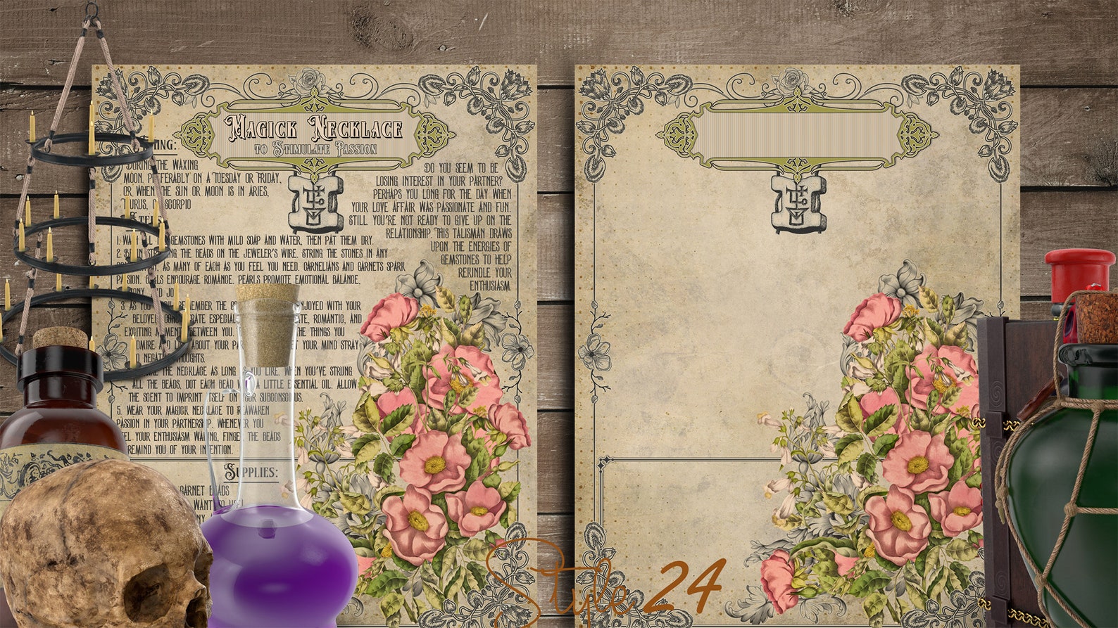 Printable Love Spells Pages Book of Shadows Digital | Etsy