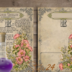 Printable Love Spells Pages, Book of Shadows, Digital Download, Junk ...