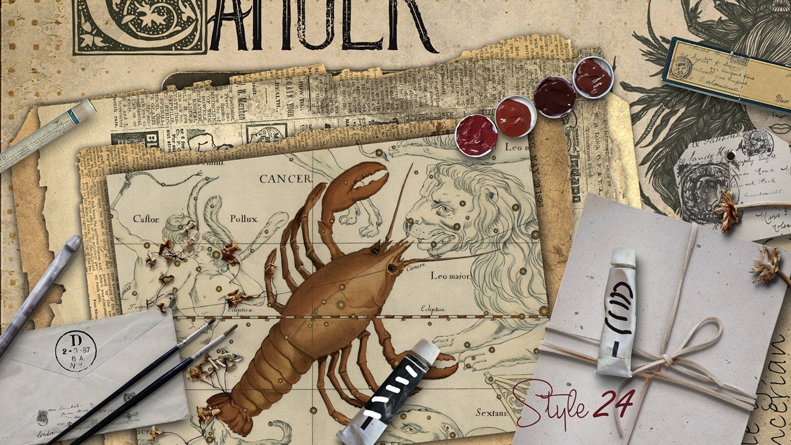 Cancer Astrological Sign Correspondences Book of Shadows - Etsy