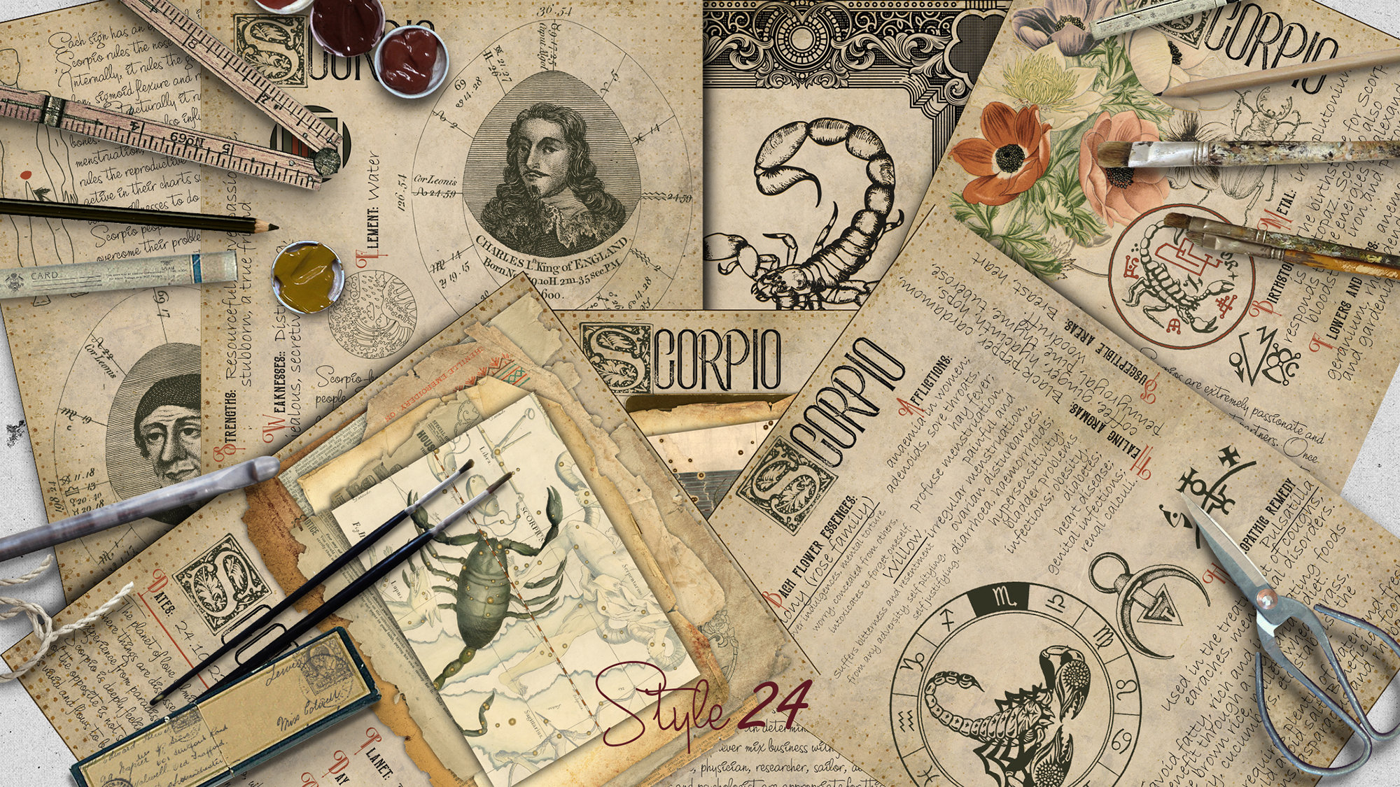 Scorpio Book of Shadows Printable Pages, Astrology Correspondences ...