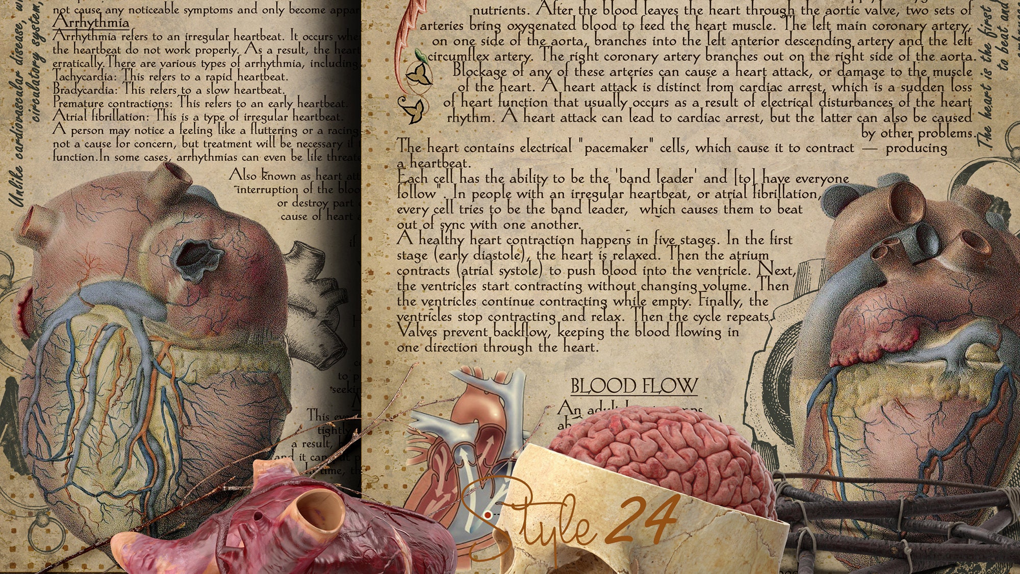 Heart Human Anatomy Printable Book of Shadows BOS Book - Etsy Australia