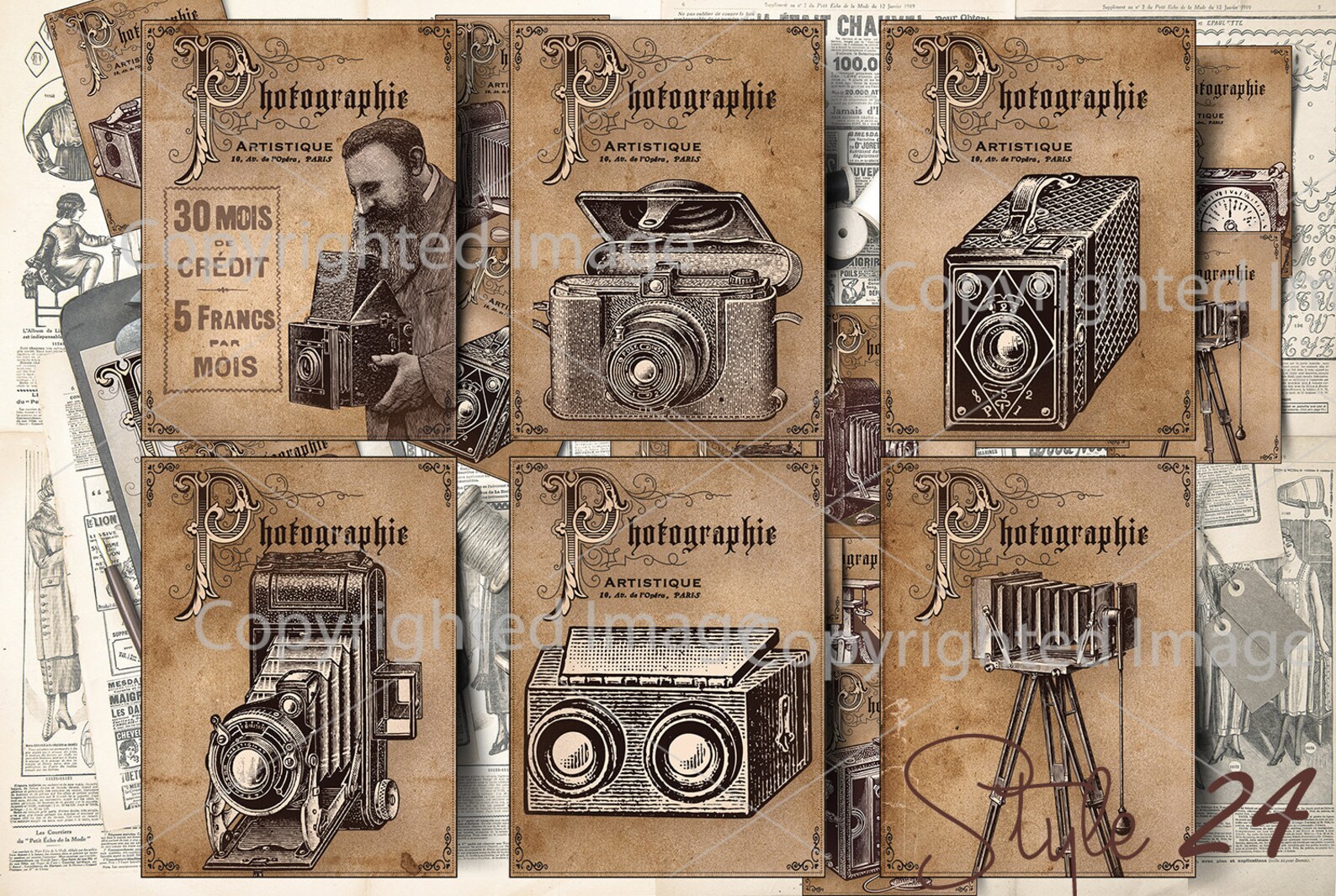15 Large Printable Vintage Photography Camera Collection - Etsy Australia