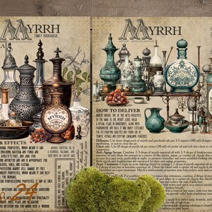 Resinous Essential Oils Guide No.2: Book of Shadows Printable (digital ...