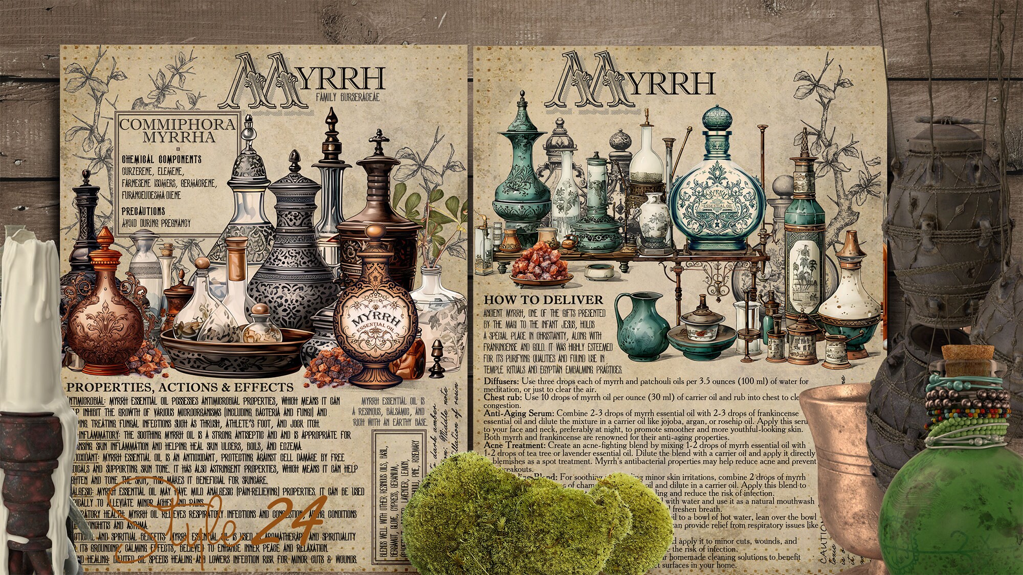 Resinous Essential Oils Guide No.2: Book of Shadows Printable (digital ...