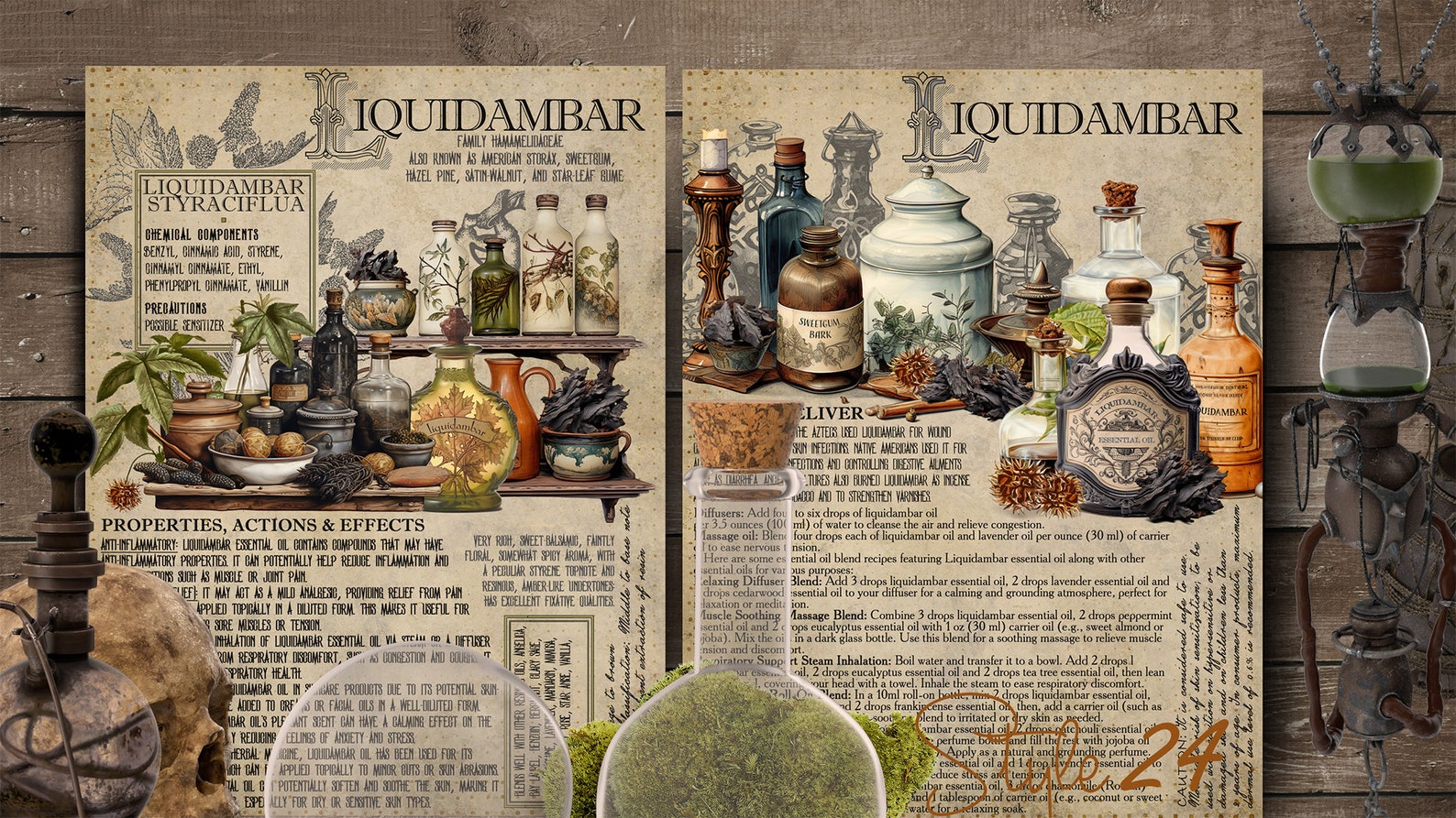 Resinous Essential Oils Guide No.2: Book of Shadows Printable (digital ...