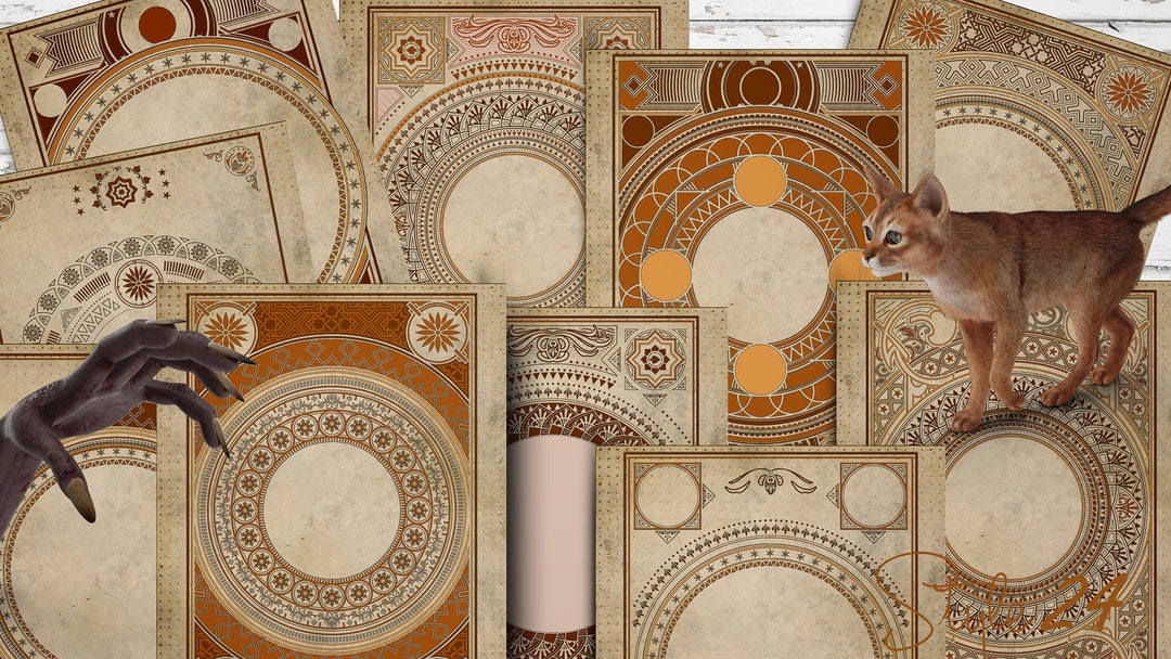 Book of Shadows, Digital Blank Dividers, Title Pages, Printable Pages ...