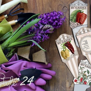 Printable Antique Garden Bundle, Capsicum Series, Garden Planner ...