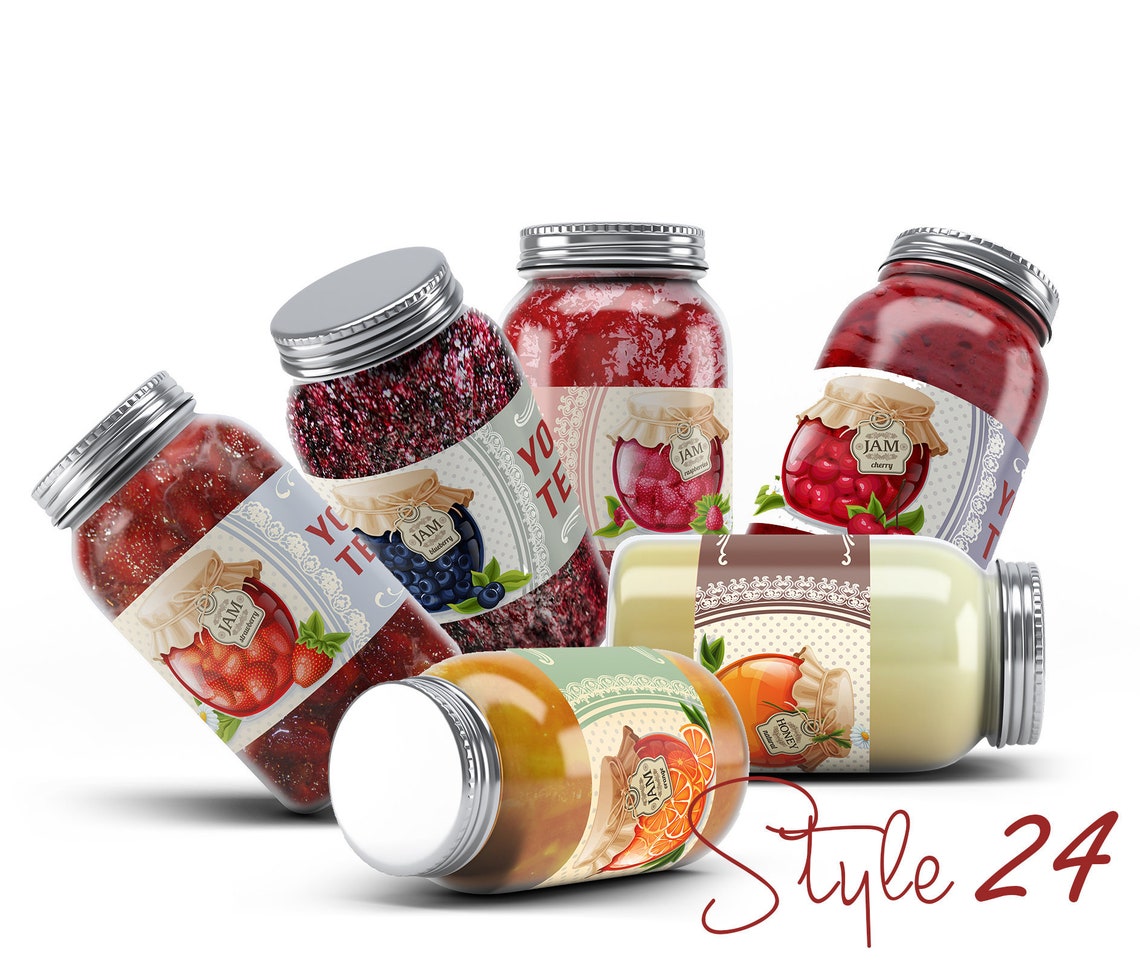 Printable Jar Labels for Homemade Goods Set of 6 X 2 Printable - Etsy