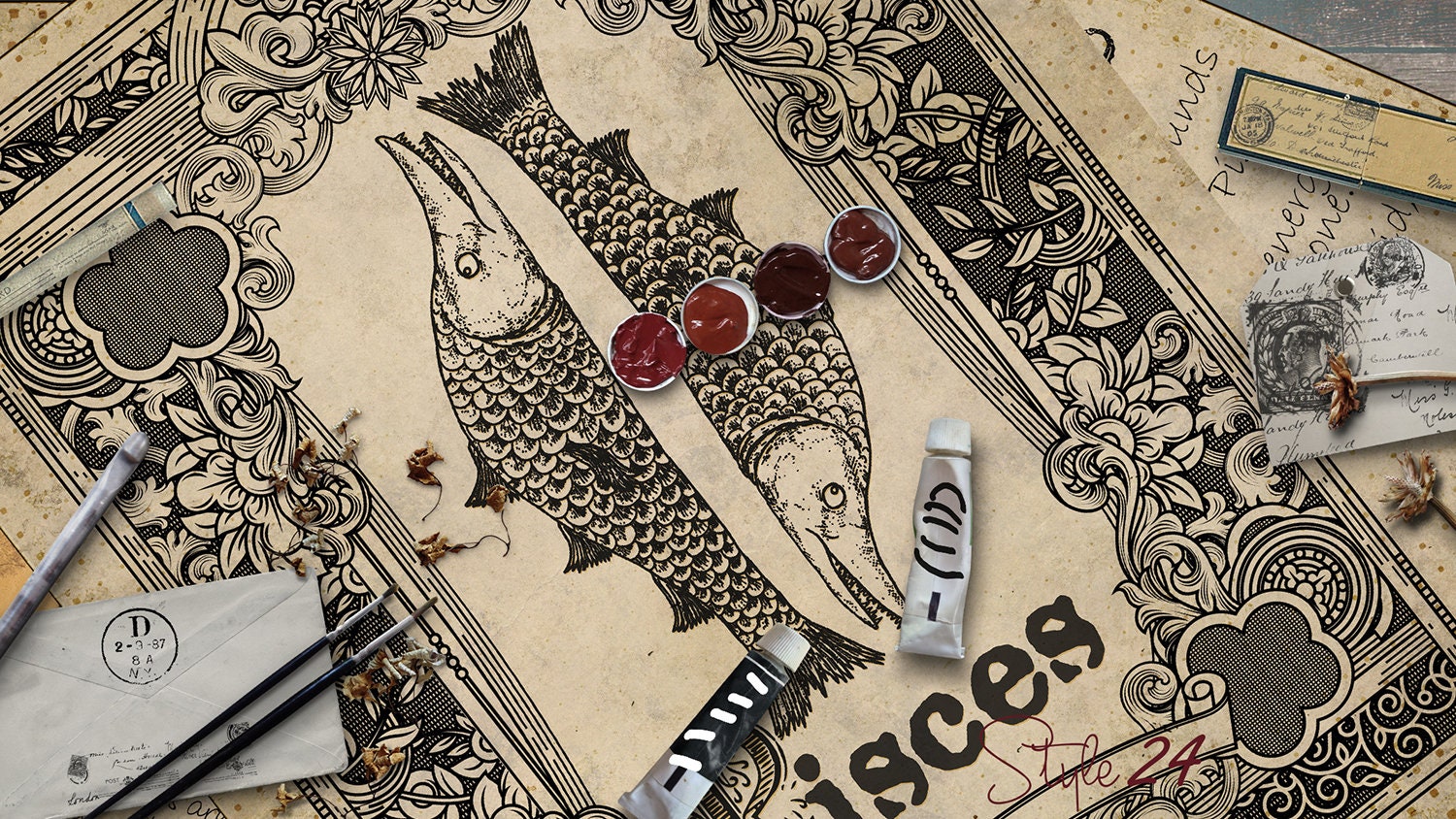 Pisces Astrological Sign Correspondences Book of Shadows - Etsy